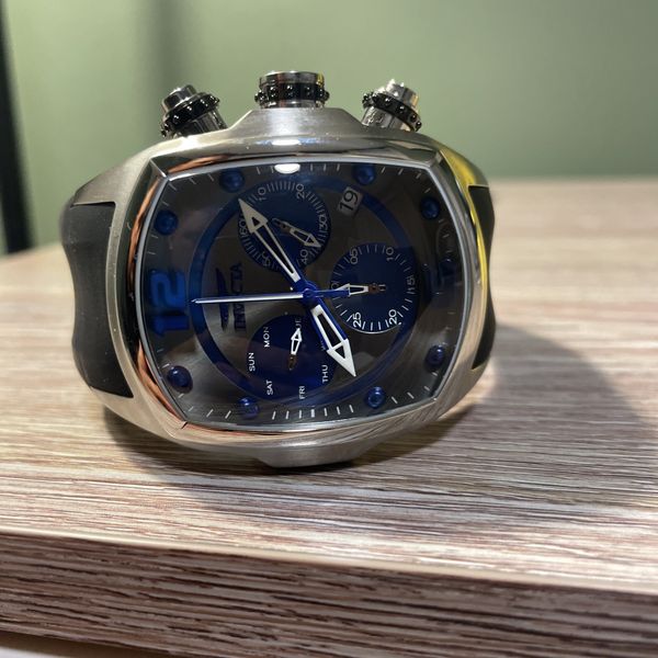 Invicta Lupah Revolution Collection Chronograph Black Polyurethane Men ...