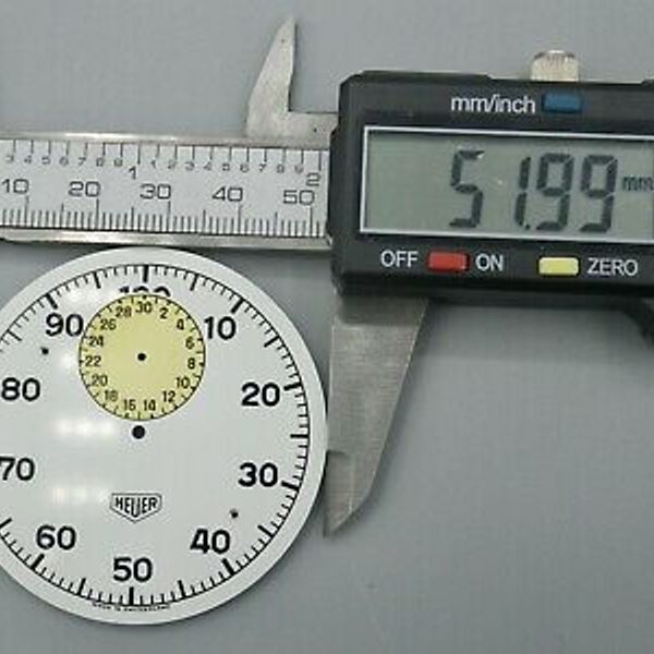 Vintage HEUER stopwatch DIAL decimal | WatchCharts