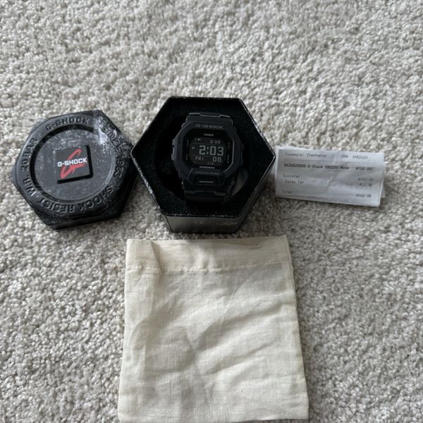 Casio G-SHOCK Move GBD200-1 Square Case Black Digital Watch ...