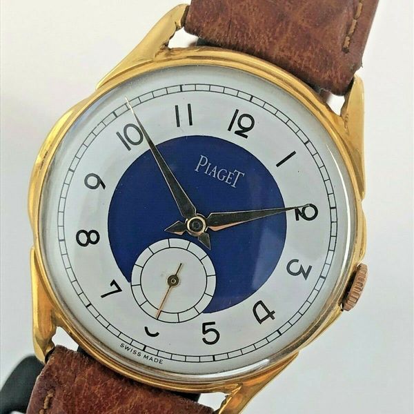 Swiss Vintage Piaget 2 Tone 18k Gold Filled Manual Wind Watch Jumbo ...