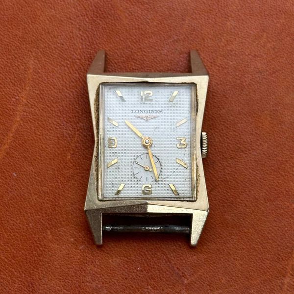 LONGINES VINTAGE CAL 9LT MENS 10K GOLD FILLED WRISTWATCH TEXTURED DIAL ...