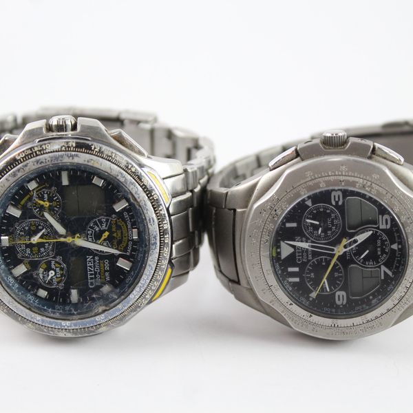 Mens Assorted Citizen Eco Drive Skyhawk Chronograph Watches Quartz ...