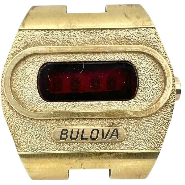 Vintage 1974 Bulova Big Block LED Digital Watch | WatchCharts Marketplace