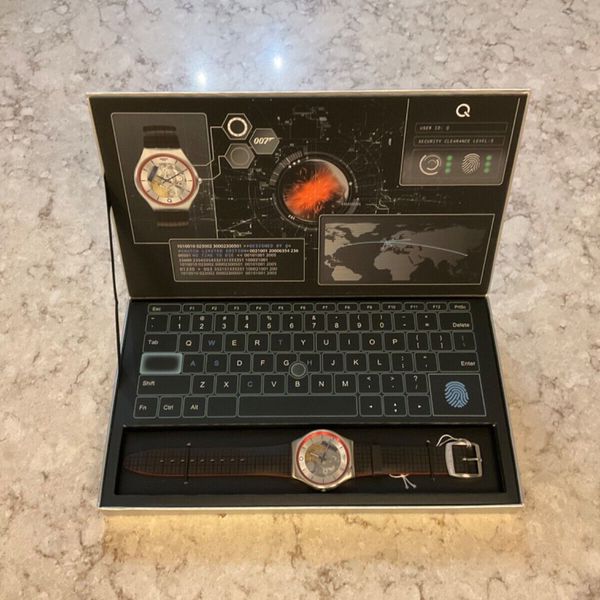 JAMES BOND 007 SWATCH QÂ² LIMITED EDITION SS07Z102 New Never Removed ...