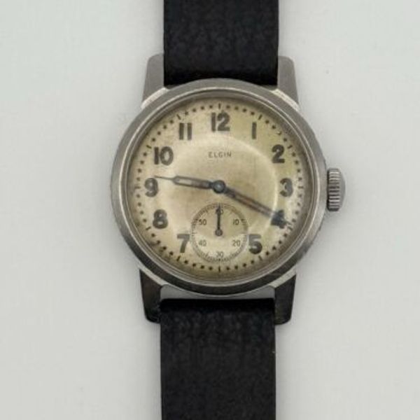 MENS WWII ERA VINTAGE ELGIN US GRADE WG MILITARY STEEL WATCH Lot ...