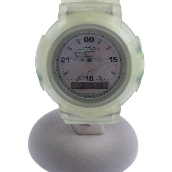 CASIO Quartz · G-SHOCK Digital numeric and virtual Analog Rubber cream ...
