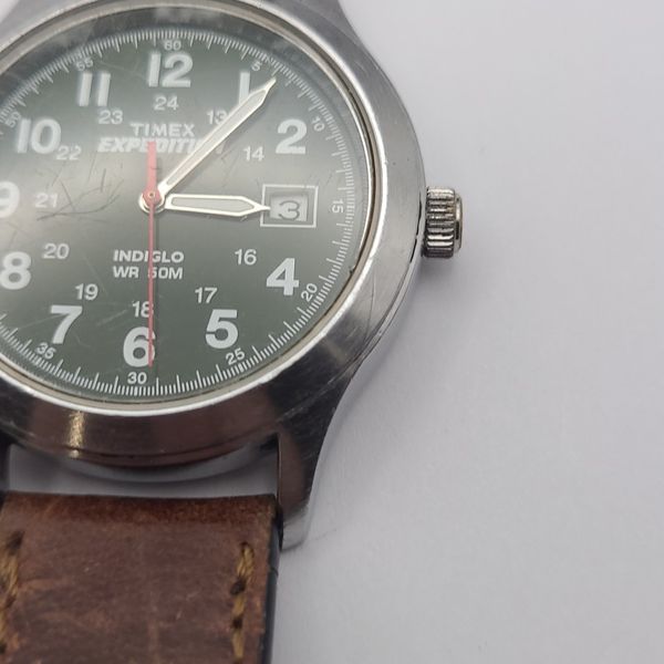 TIMEX EXPEDITION INDIGLO Dark Green Dial Men's Watch New Battery Working | WatchCharts Marketplace