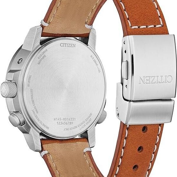 Citizen Mens EcoDrive Promaster Skyhawk A-T Watch BrownStrap BlueDial ...