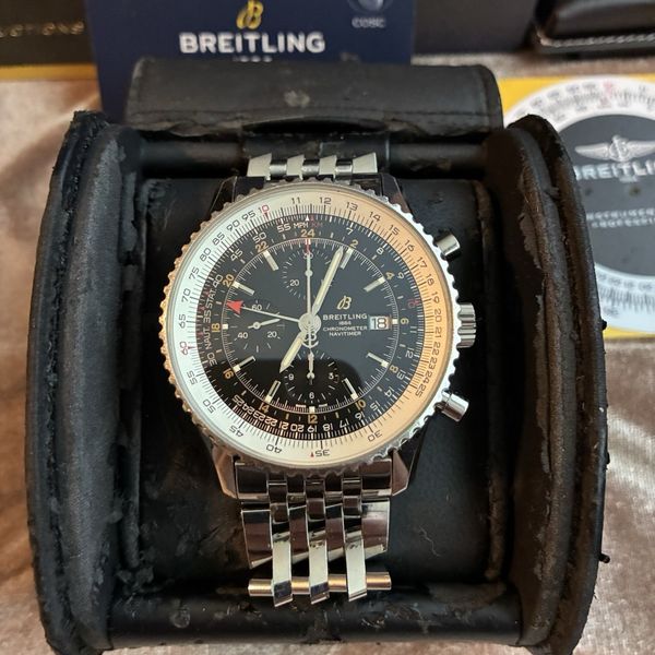 Beautiful Mens Breitling Navitimer Chronograph GMT 46mm . Box and ...