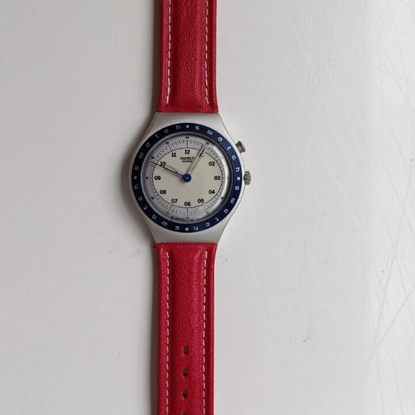 Swatch Irony Big Loomi Ricochet with backlight, 2000, brand new leather ...