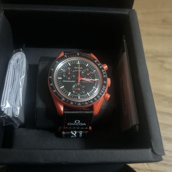 swatch x omega moonswatch mission on earth - lava | WatchCharts Marketplace