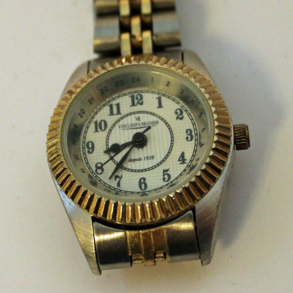 Vuillemin Regnier Quartz wrist watch Two tone used working condition ...