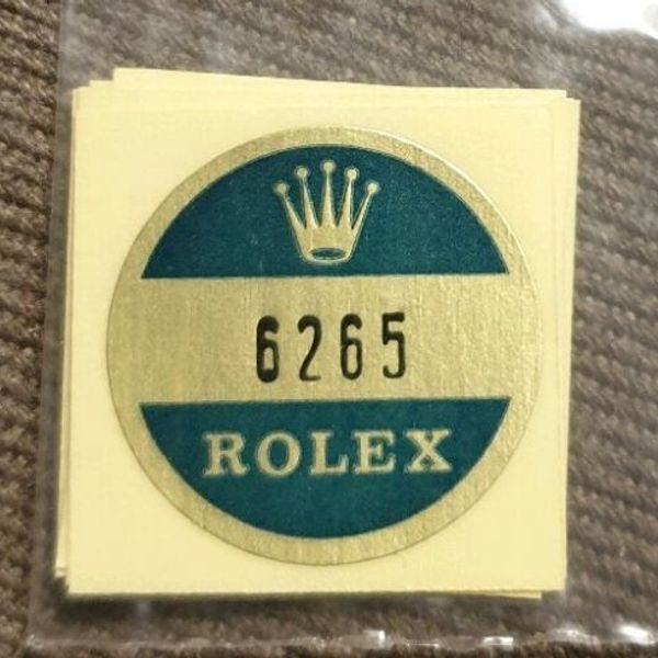 B) 6265 Rolex vintage DAYTONA Sticker Aufkleber Etiqueta Adhesivo ...