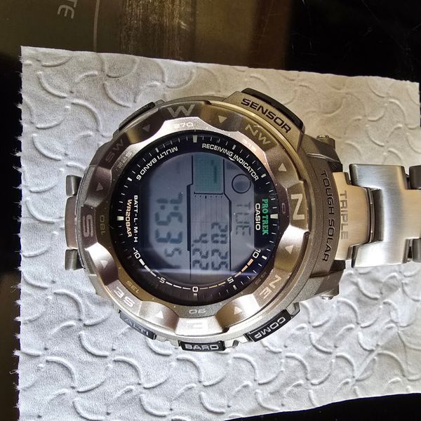 Casio Pro Trek 50.6mm Men's Wristwatch - Titanium (PRW-2500T-7ER ...