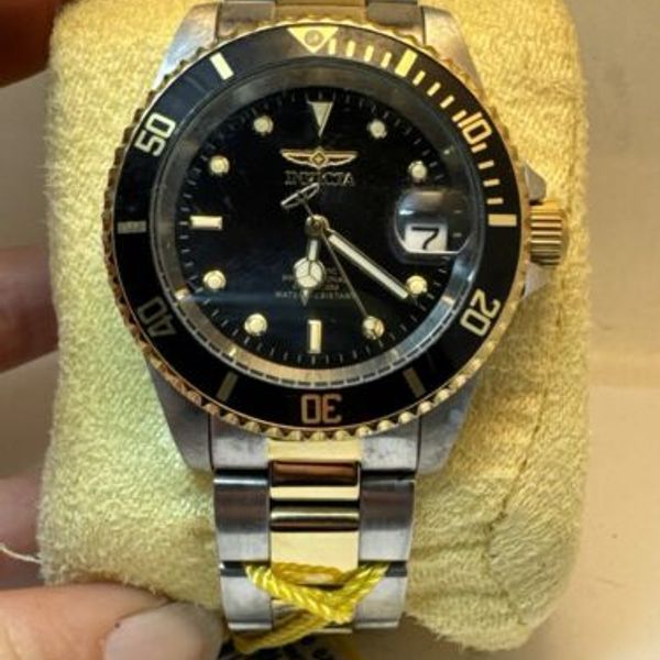 Invicta Pro Diver 8927OB TwoTone Gold Steel Black Dial Automatic Men's ...