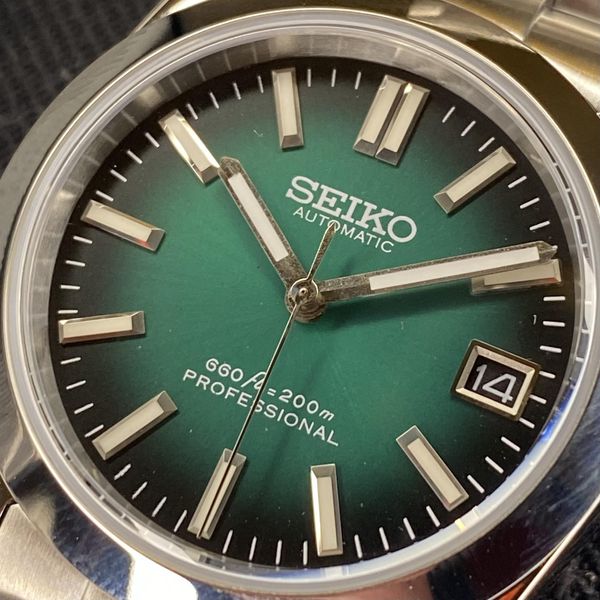 [WTS] 36mm Fume Green NH35 Build | WatchCharts Marketplace