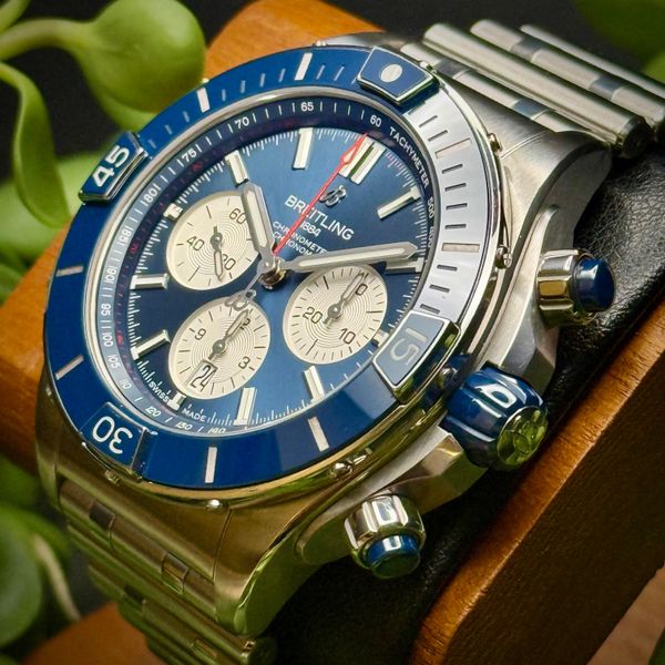 [WTS] Breitling Superchronomat - Blue Dial - Full Set - $5550 ...