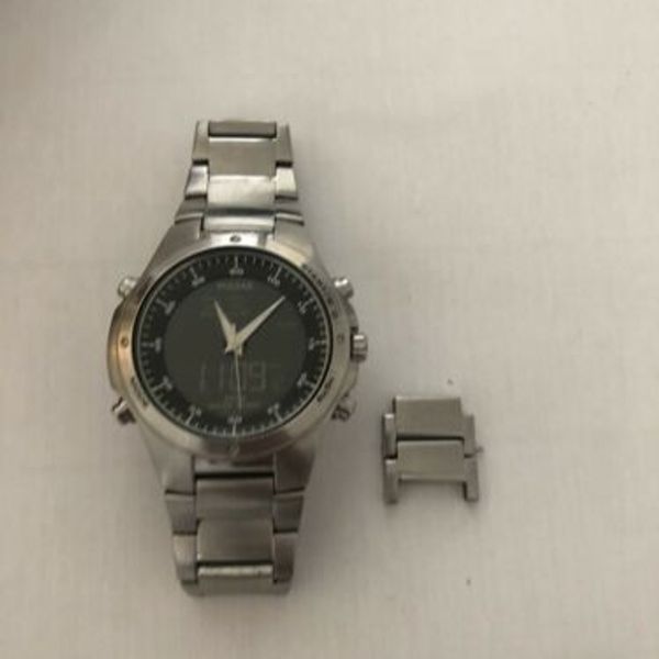 PULSAR by Seiko NX14-X003 MEN'S CHRONOGRAPH WATCH ANALOGUE & LED ...