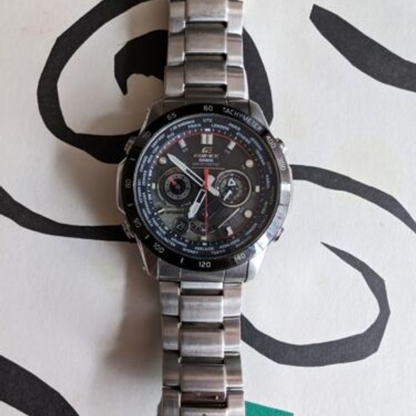 Casio Edifice EQW-M1000D Multiband 6 Wave Ceptor Quartz SS Men's Watch Preowned | WatchCharts ...