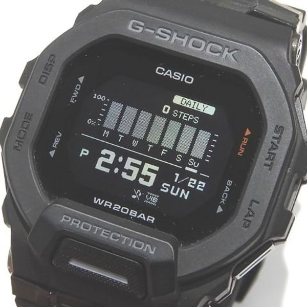Casio GBD-200-1JF digital watch men's ☆ G-SQUAD black Bluetooth ...
