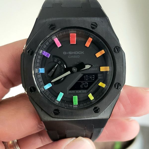 Casio GA2100 Casioak rainbow mod | WatchCharts