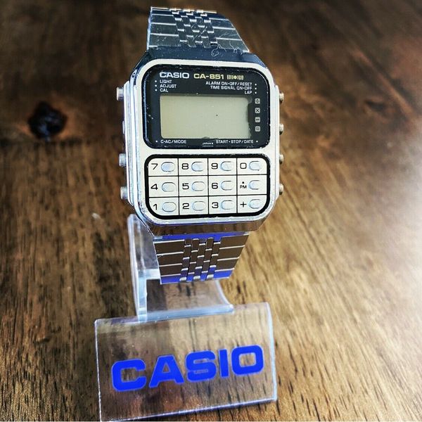RARE Vintage 1981 Casio CA-851 Digital Calculator Watch Made in Japan ...