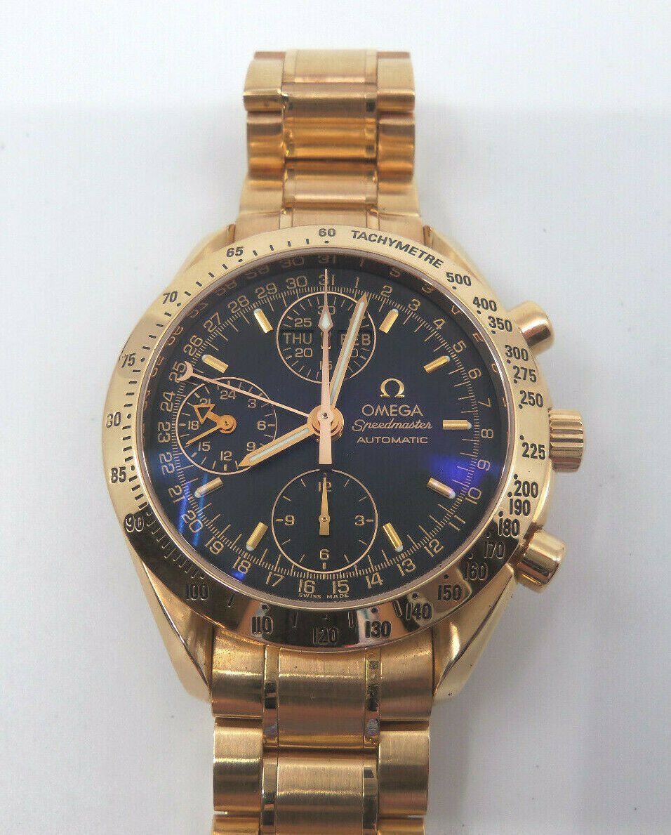 **18K ROSE GOLD** OMEGA SPEEDMASTER AUTOMATIC CHRONOGRAPH WRISTWATCH ...