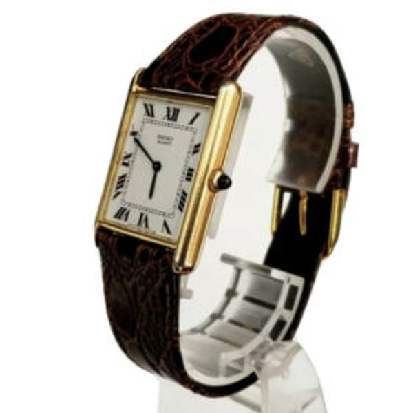 VINTAGE SEIKO SQUARE DIAL 2620-5049 MEN'S CLASSIC WRIST WATCH 2620 TANK ...