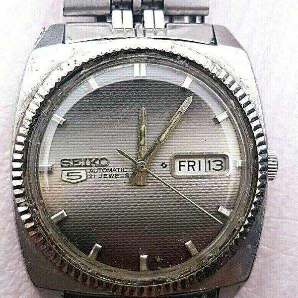 VINTAGE SEIKO 5 6319-8060 Automatic Day/Date 21 Jewels MEN'S JAPAN ...