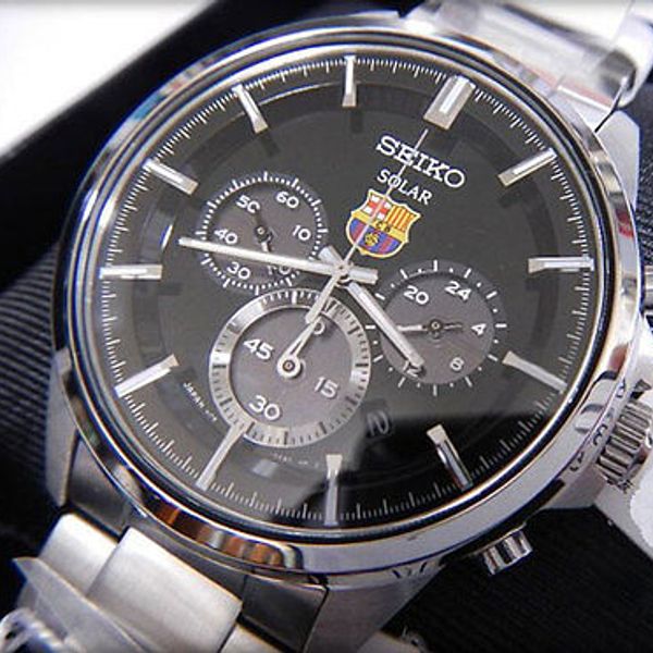 Seiko FCB Barcelona Solar Chronograph Men's Watch SBPY047J1 ...