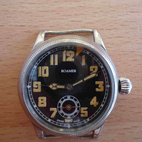 ROAMER World War II German Aviator Military Watch IDEAL STATE 100% ...