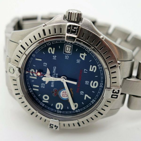 Breitling watch Colt RED ARROWS RAF Pilots watch Rare | WatchCharts ...