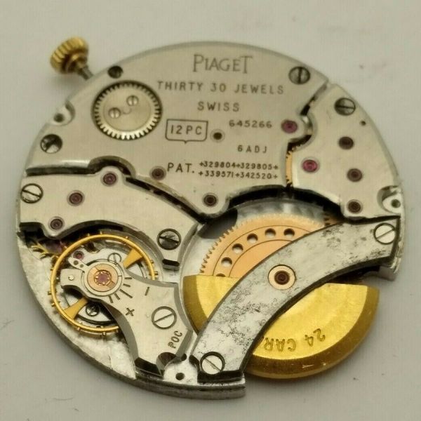 MOVEMENT PIAGET AUTOMATIC CAL.12PC MOVIMENT& CALENDAR DISC ...