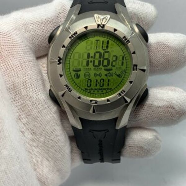 Technomarine Mens Rare Wrist Dive Computer Watch NT00619 Nitrox Comp ...