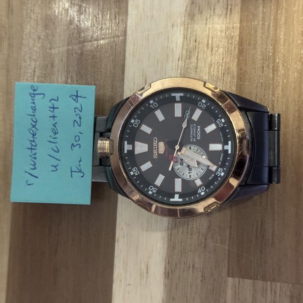 [WTS] Seiko 5 Sports SSA174J1 4R37 50th Anniversary Black Brown Automatic - $195 | WatchCharts ...