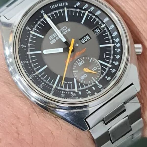Vintage Seiko 6139-7050 SPEED TIMER JDM Auto Chronograph Original ...