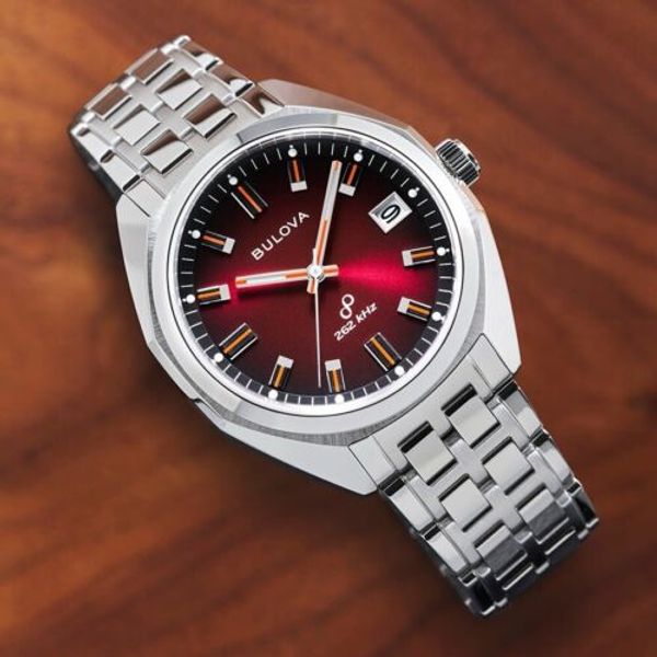 BNIB Bulova Jet Star Precisionist Sapphire Crimson Red Dial 96B401 ...