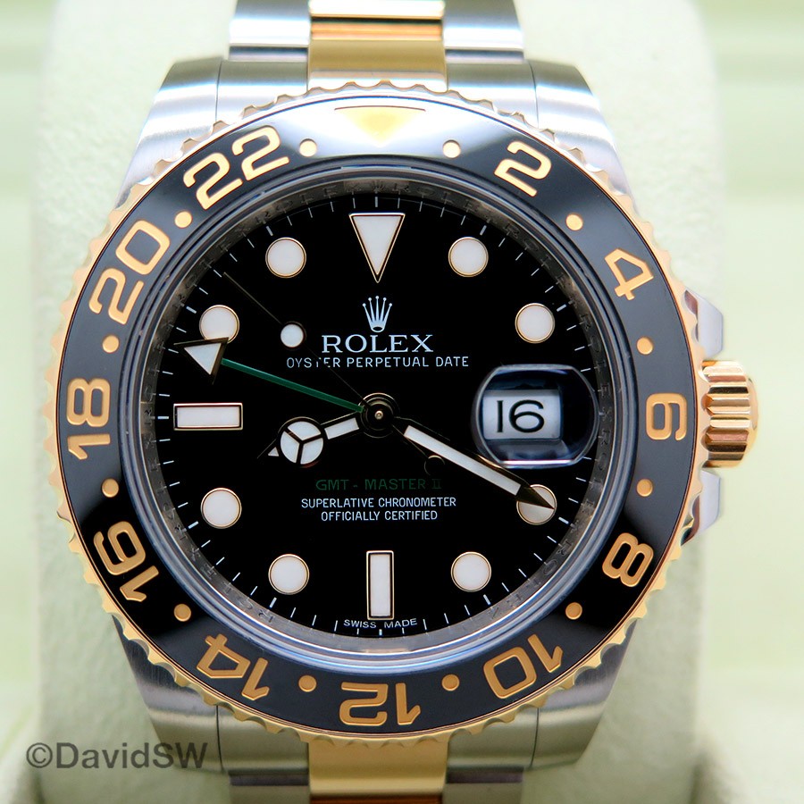 FS: Rolex 116713LN GMT MASTER II CERAMIC 18K/SS-RANDOM SERIAL ...