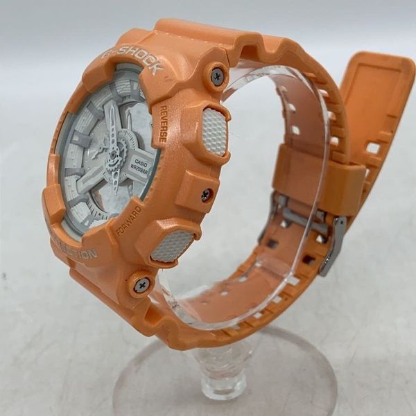 CASIO G-SHOCK Quartz Analog Digital Watch Orange Rubber Excellent JAPAN ...