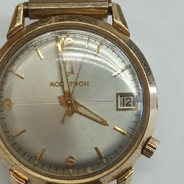 Bulova Accutron 14K GOLD Filled N3 Quartz Watch w/ Movement 2181 ...