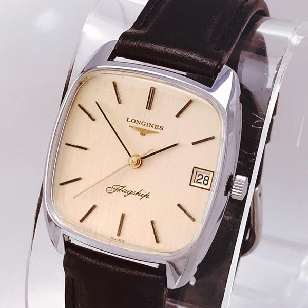 1974 LONGINES FLAGSHIP 17J CAL 6952 Mechanical Men's Wrist Watch SWISS ...