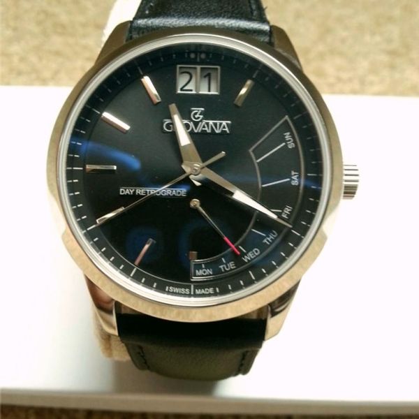 Grovana (Revue Thommen) - Swiss - Sapphire A/R - Retrograde - $100 ...