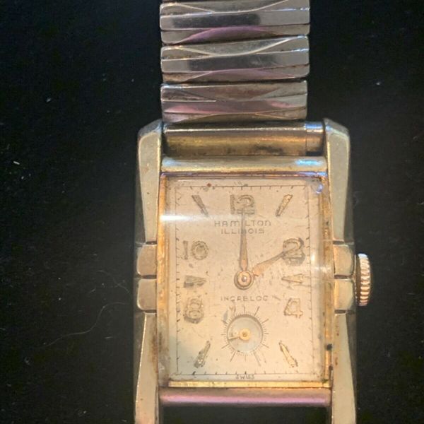 Vintage Retro 1950’s Mens Hamilton Illinois Wrist Watch Model 9510 10K ...