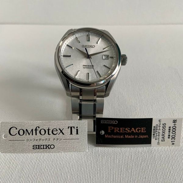 Seiko Presage SARX055 40.8mm Titanium Automatic Japan Made Men's Watch ...