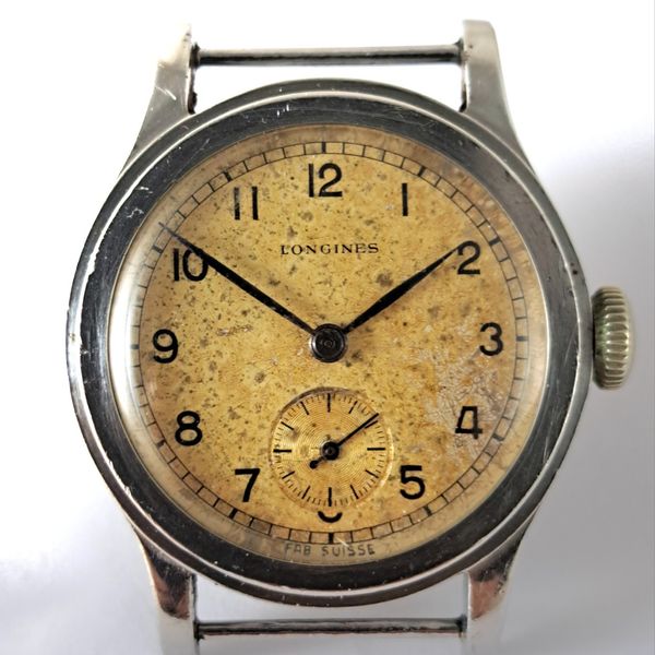LONGINES MILITAIRE IMPERMEABLE STAYBRITE 1941 MILITARY 2WW ...