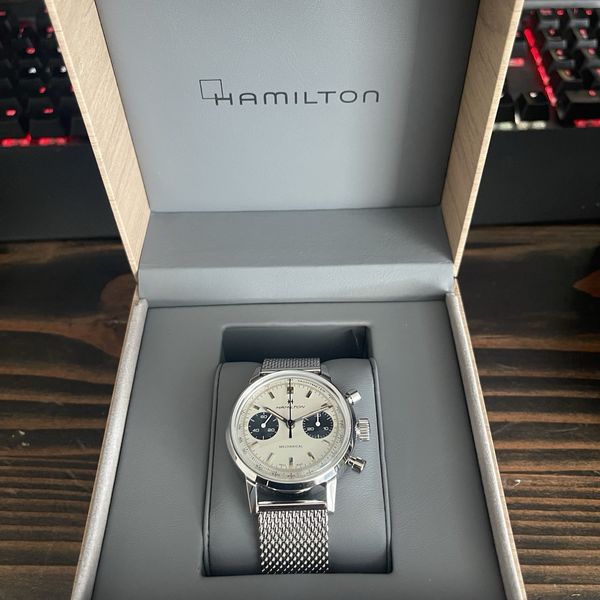 Hamilton H38429710 Intra-Matic Chronograph Mechanical 40mm Watch ...