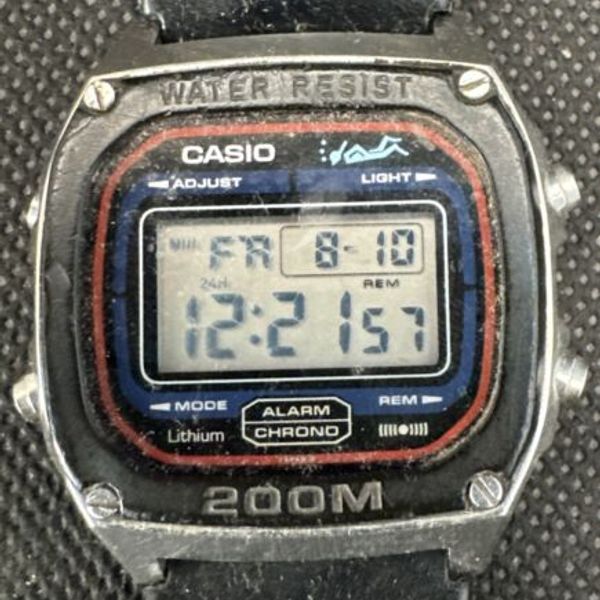 Vintage CASIO DW-1500 Alarm Chronograph 200M Men's Watch | WatchCharts ...