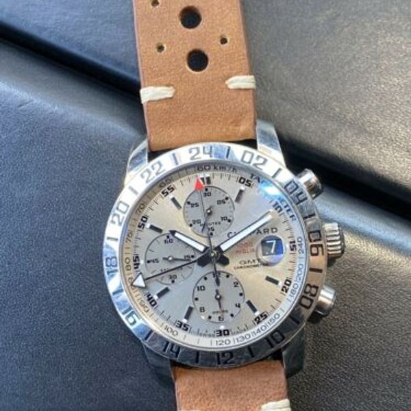 Chopard GMT Chronometer 8992 Silver/Grey Dial 42mm | WatchCharts
