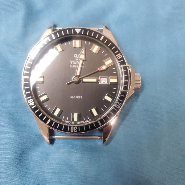 Yema Superman Heritage Quartz Black Dial Men's Watch.. needs new ...