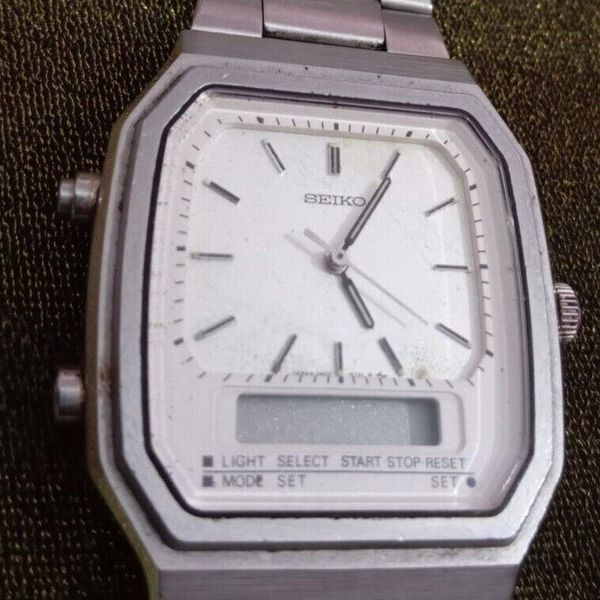 Vintage Seiko Anadigi Quartz Wrist Watch, H 601-5070 Serial Number ...